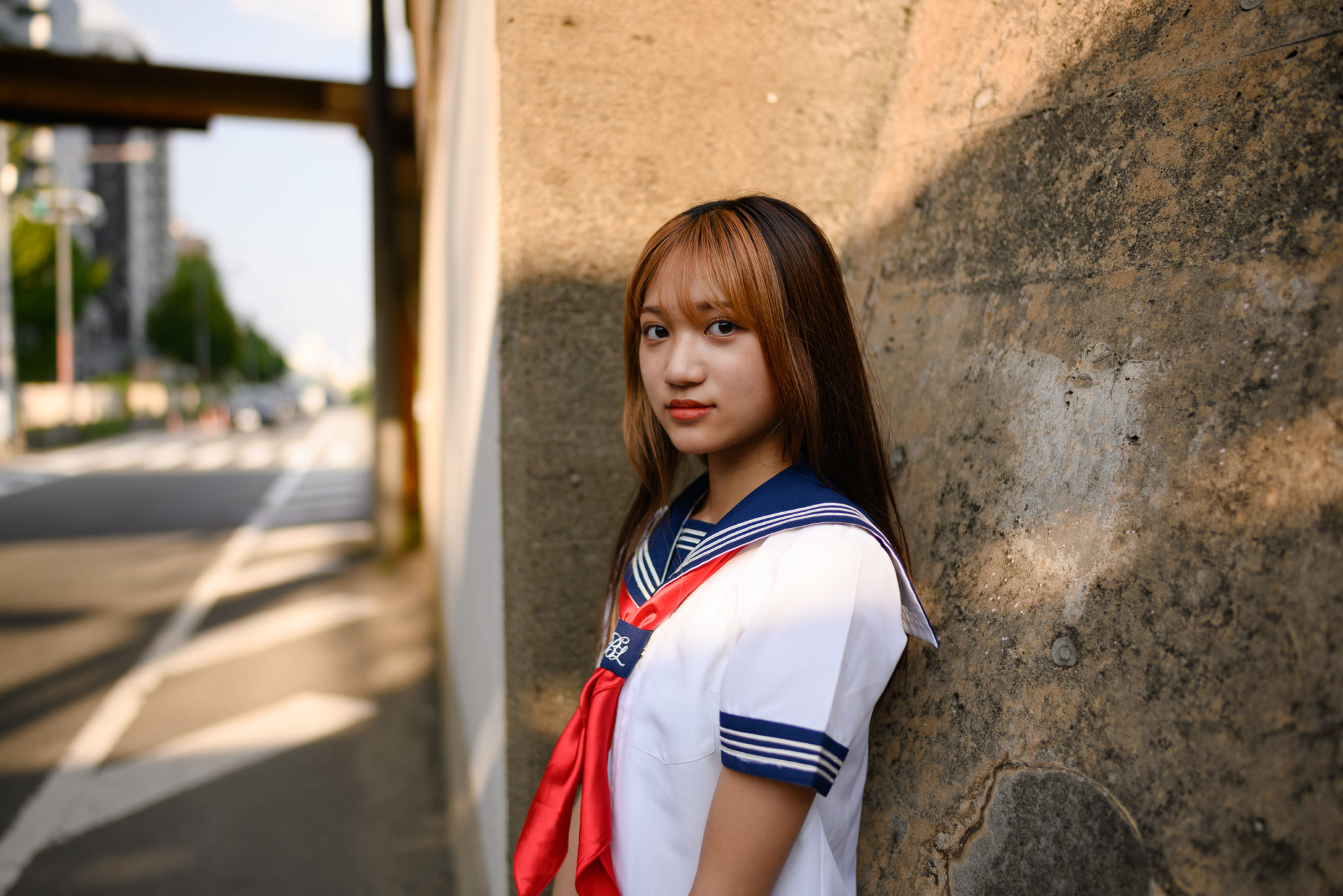 作例多数：NIKKOR 28mm f/1.4Eでポートレート：セーラー服美少女を撮影 | ヨシピク